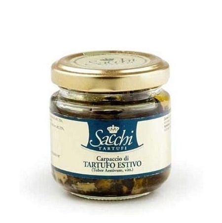 Trufe negre de vară feliate in ulei de masline Carpaccio di tartufo ...